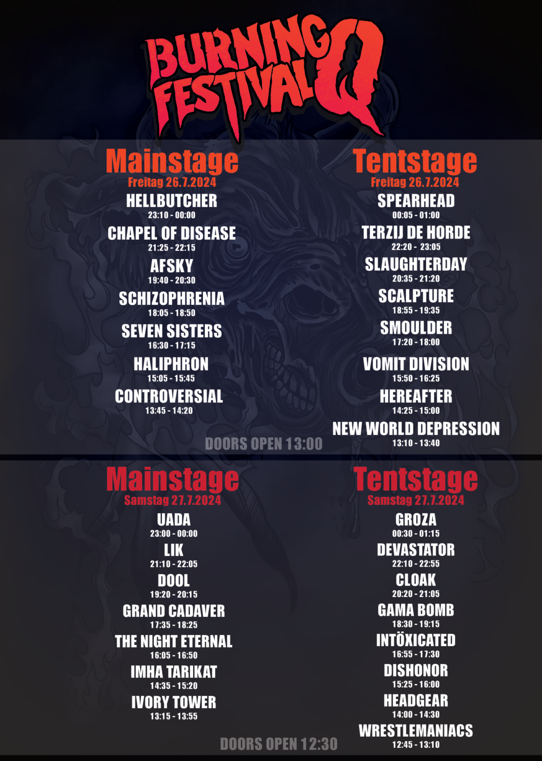 Lineup Burning Q 2024 - Burning Q Festival